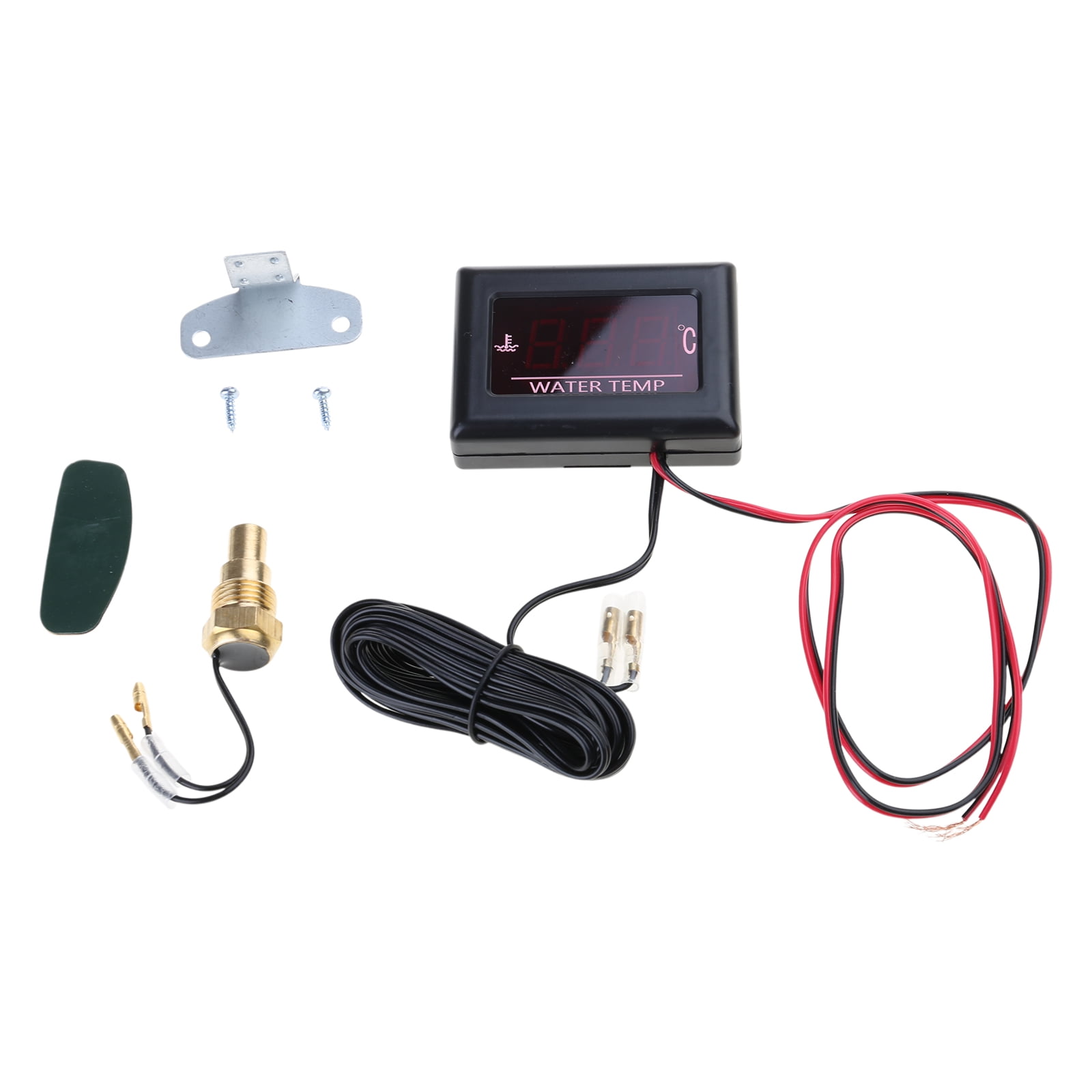 lanema Motorcycle Digital Thermometer Instrument Water Temp Meter Gauge ...