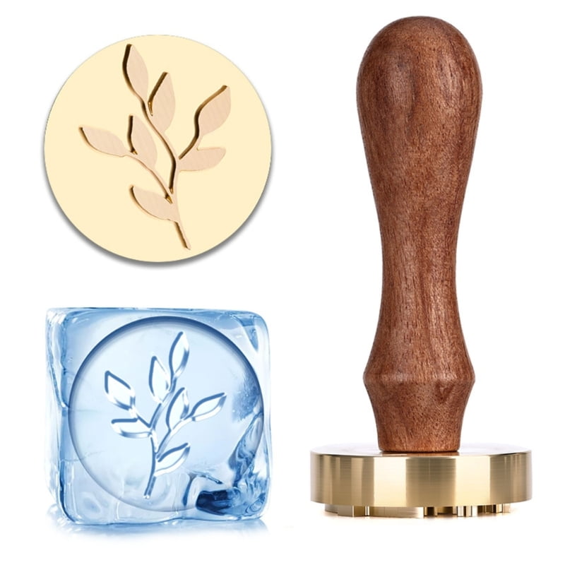 lanema Multifunctional Ice Stamper Retro Wood Handle Metal Ice ...