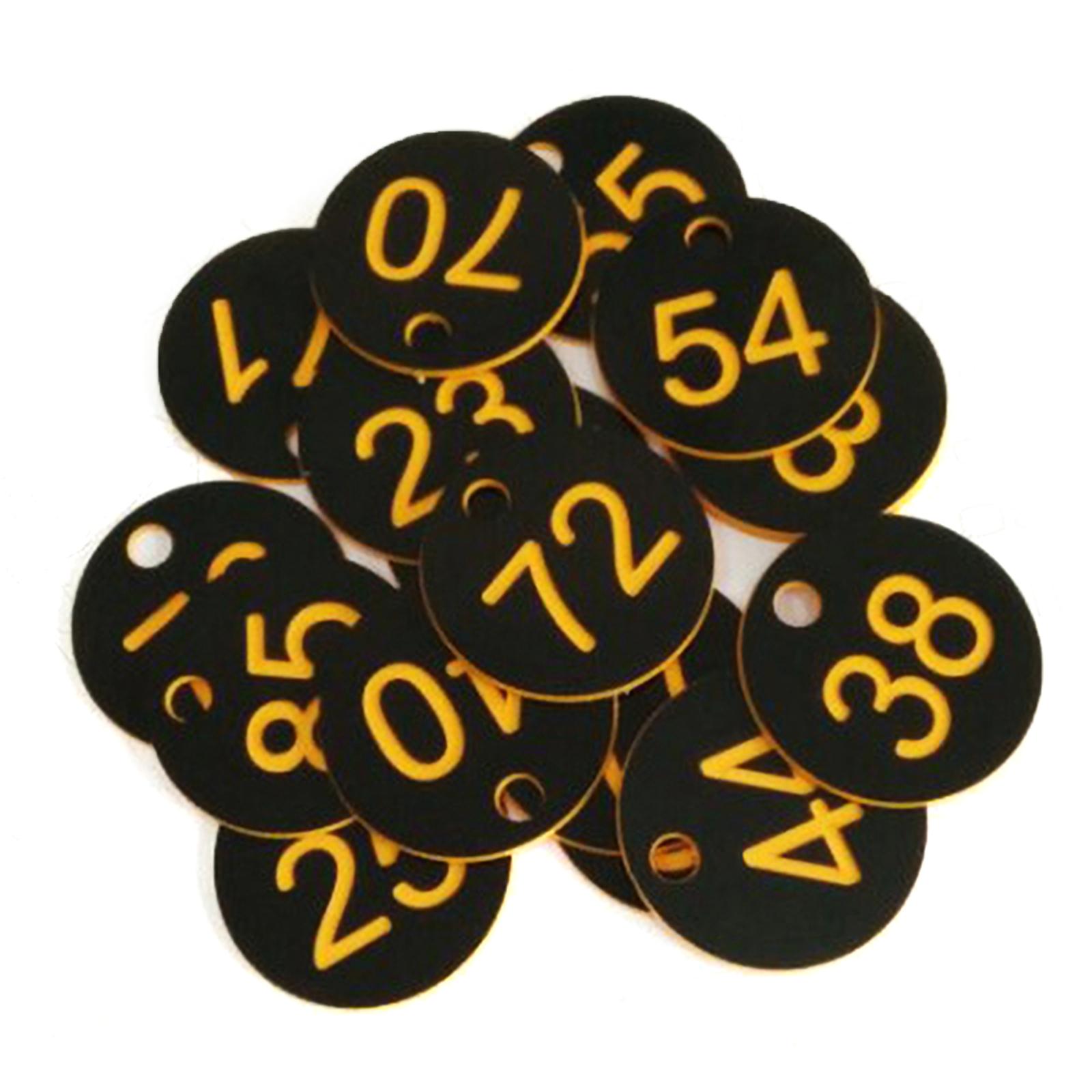 lanema Multipurpose Numbered 1-100 Round Label for Livestock Farming ...