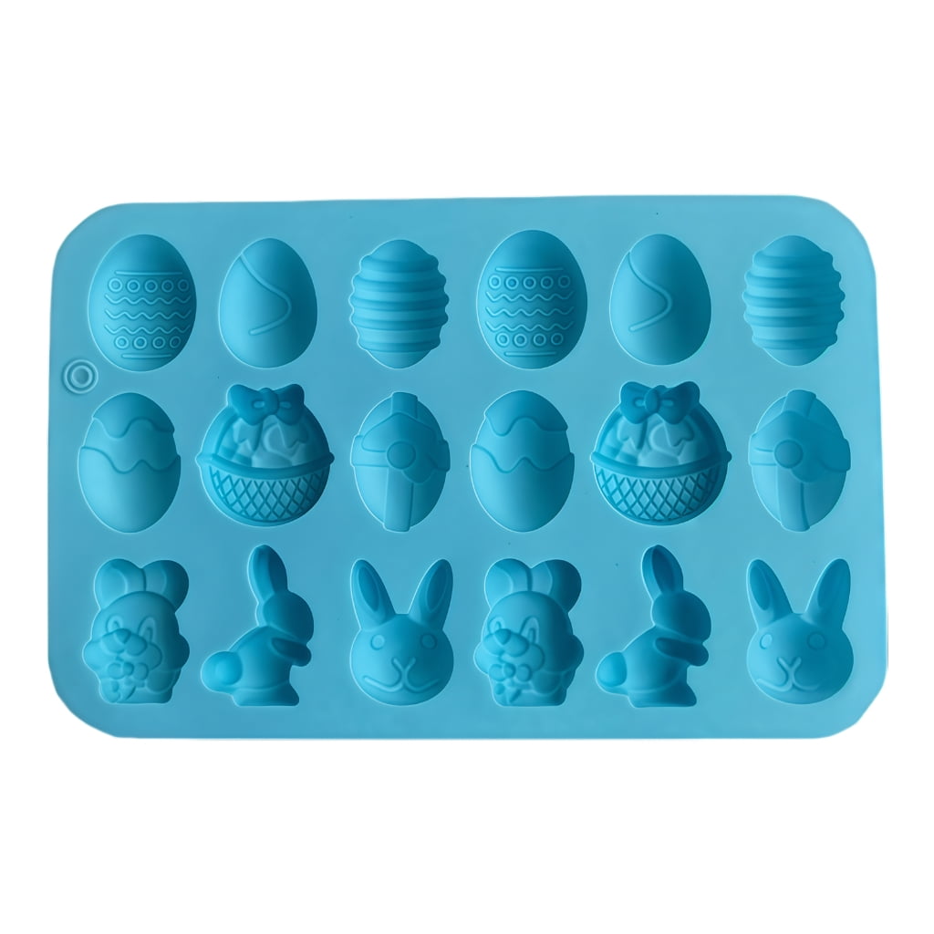 lanema Nontoxic 18 Cell Bunnies Silicones Mold Perfect for Candy Crafts ...