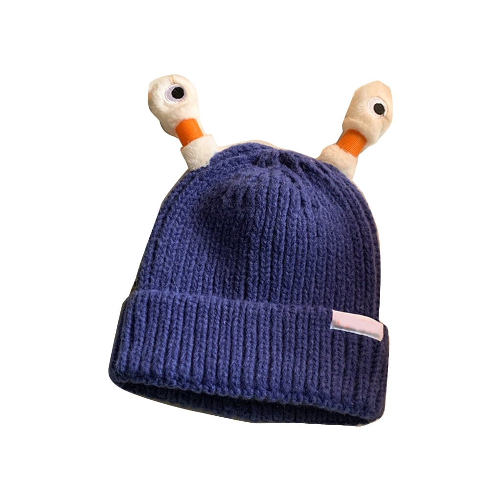 lanema Novelty Knit Beanie Cap for Women with Glowing Antennas Funny ...