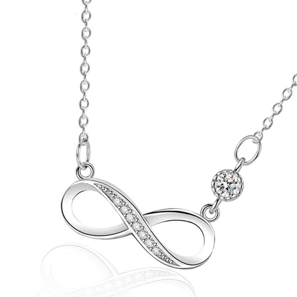 lanema Nubmer Eight Pendant Necklace Hollow Eight Necklace Party ...