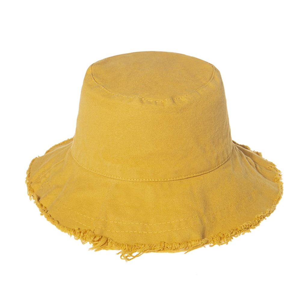 lanema Outdoor Bucket Hat Multiple Color Can Choose Frayed Edge Design ...