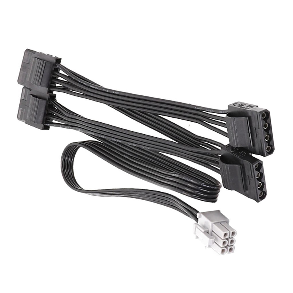 lanema PCIe 6Pin to 4PIN D Type X4 X3 Power Adapter Cable PCIExpress ...