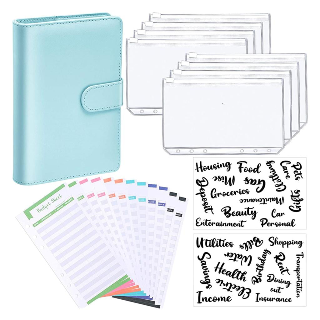 lanema PU Leather Binder Binder Pockets Set for Storing Cards Cards ...