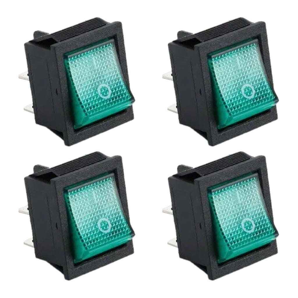 lanema Pack Of 4 Rocker Switches With LED Indicators Light Accessory ...