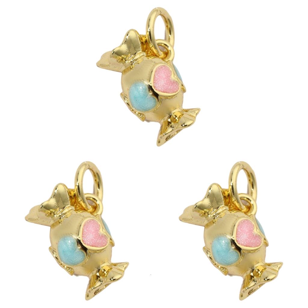 lanema Pack of 3 Portable Ice Cream Popsicles Charm Eye Catching Gold ...