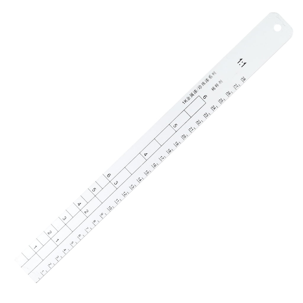 lanema Paint Mixing Ruler Scale Paint Mixing Ruler Standard Steel ...