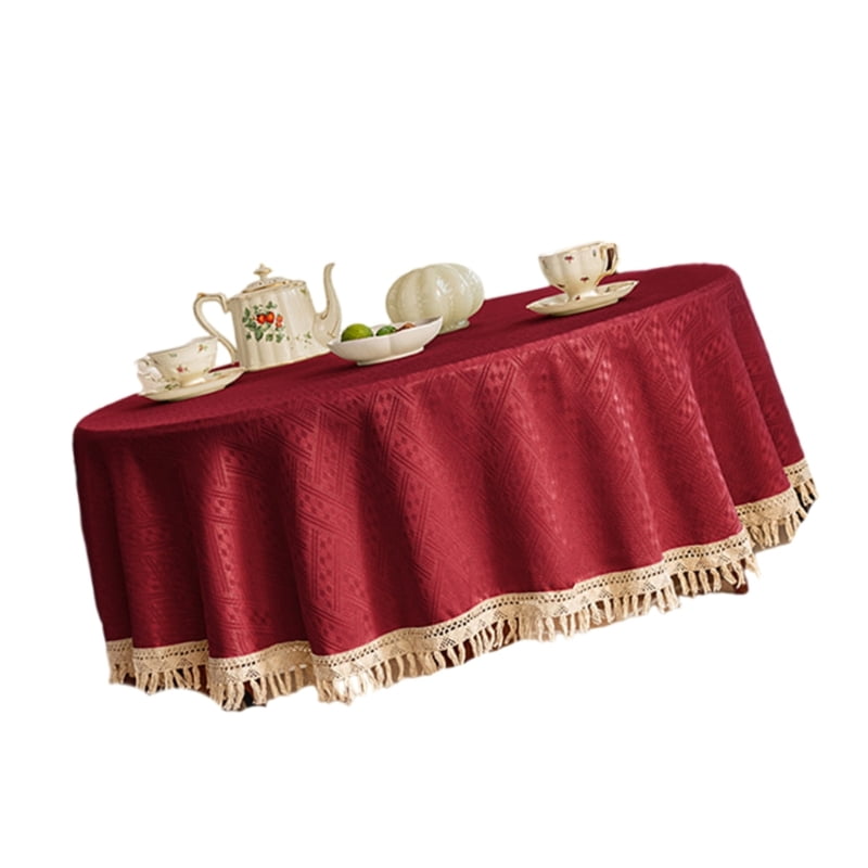 lanema Polyester Tablecloth Jacquard Pattern Splashing Resistant ...