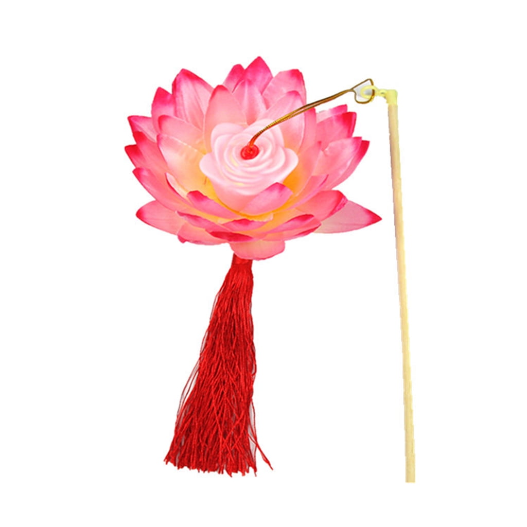 lanema Portable Amazing Blossom Lotus Flower Light Lamp Party Glowing ...