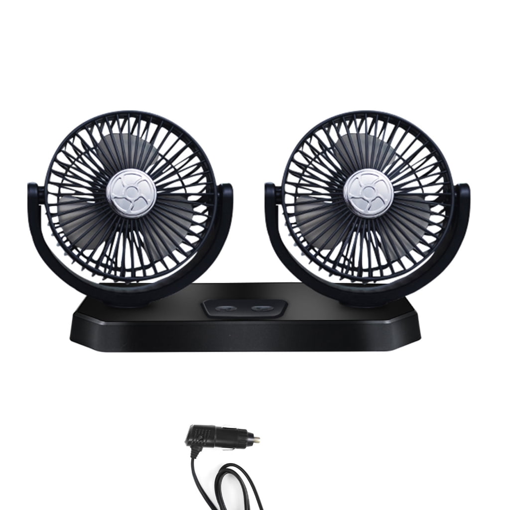 lanema Portable Fan for Car with 3 Speed,360 Degree Rotatable Dual Head ...