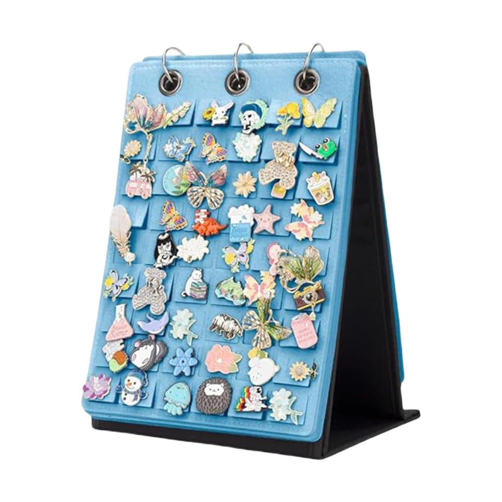 lanema Portable Felt Lapel Pin Storage Rack Multitiered Rotating ...