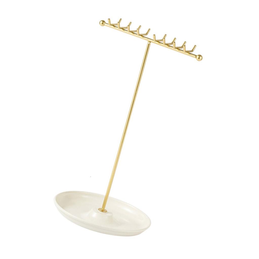 lanema Portable Metal Jewelry Organizers Stand Space Saving Necklace ...