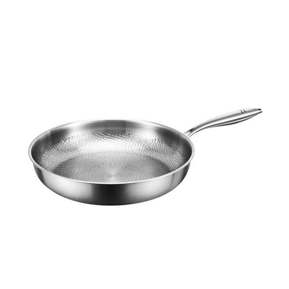 lanema Professional Metal Frying Pan 3 Layer Base For Uniform Heat ...