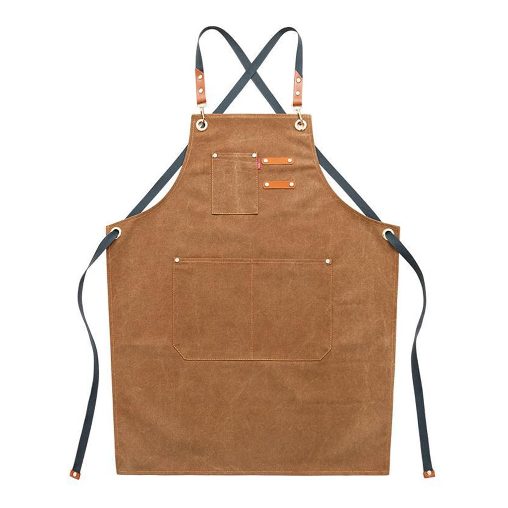 lanema Professional Solid Adjustable Denim Apron Kitchen Aprons for ...