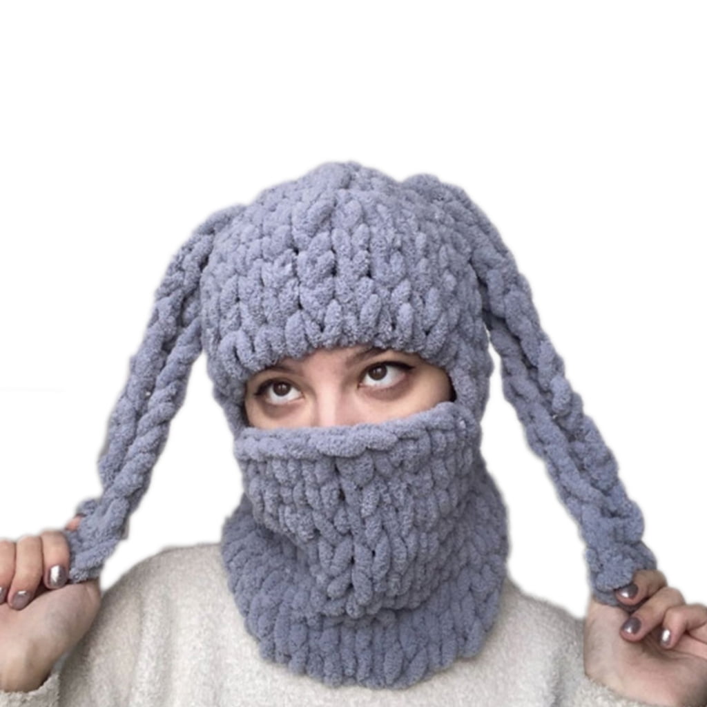lanema Rabbit Ear Balaclava Balaclava Funny Balaclava Long Bunny Ears ...