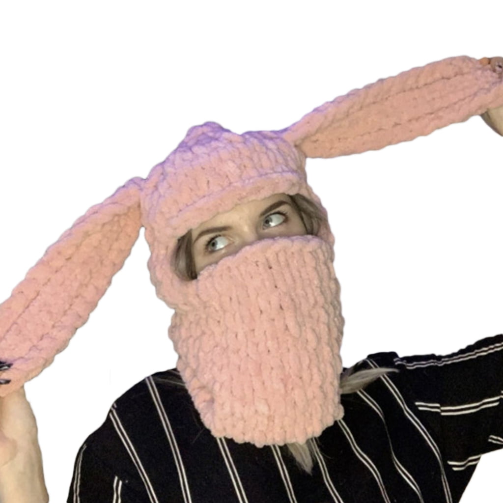 lanema Rabbit Ear Balaclava Balaclava Funny Balaclava Long Bunny Ears ...