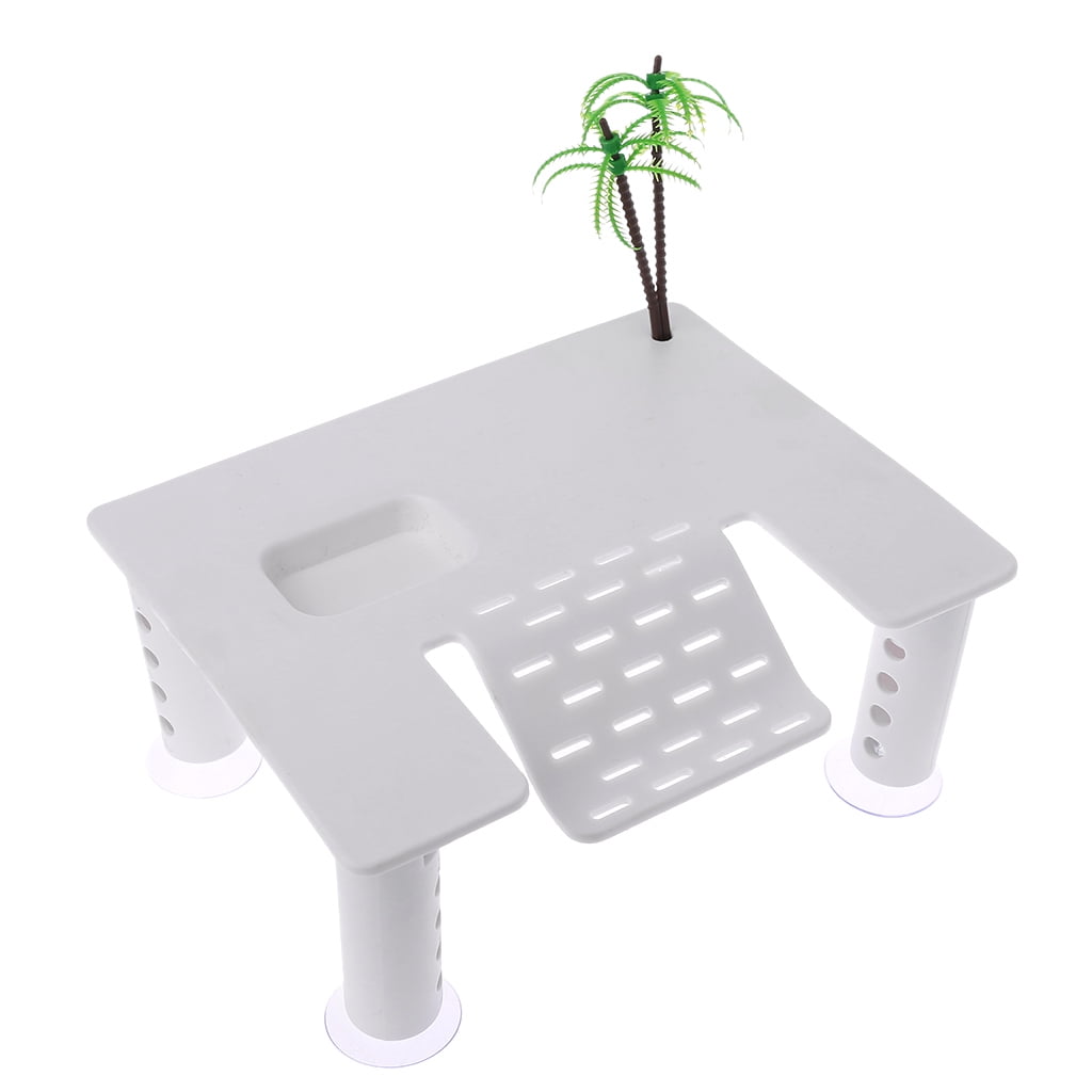 lanema Reptile Platform Tortoise Platform with Suction Cup Ladder Ramp ...