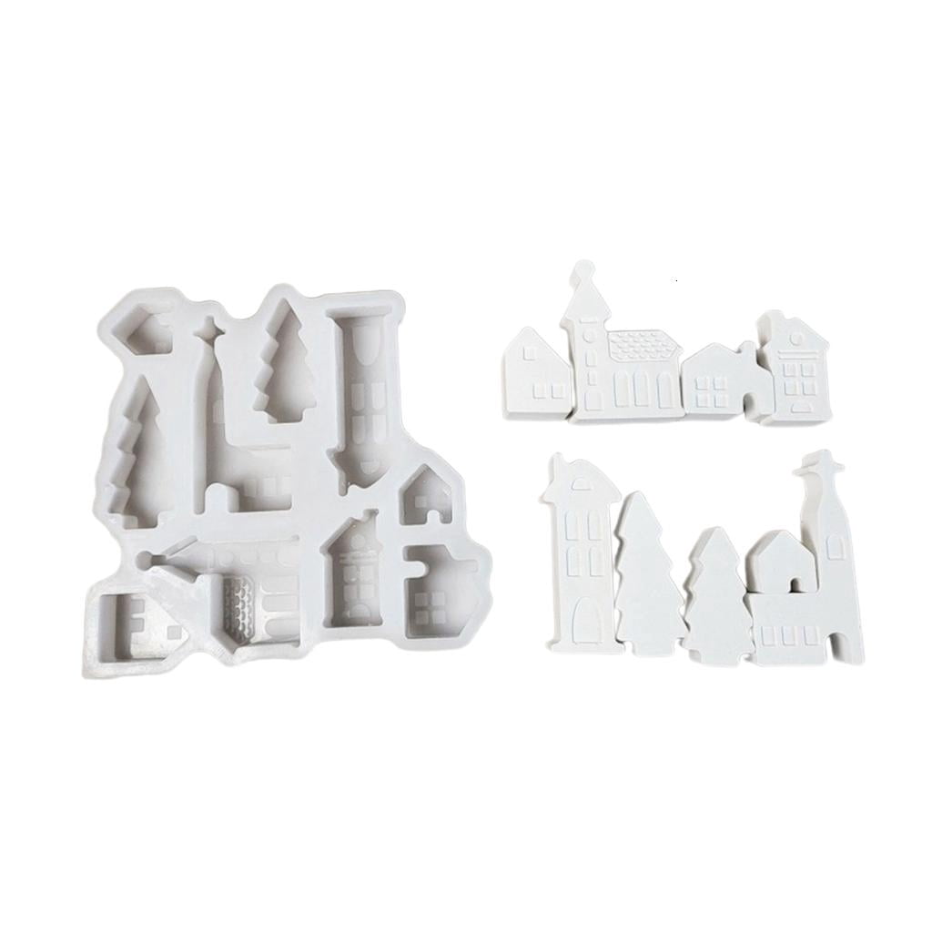 lanema Reusable Silicone Moulds Small House Shape Silicone Ornament ...