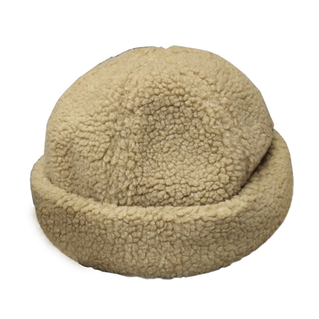 lanema Rolled Edge Lambswool Fisherman Hat Sailor Hat Docker Cap for ...