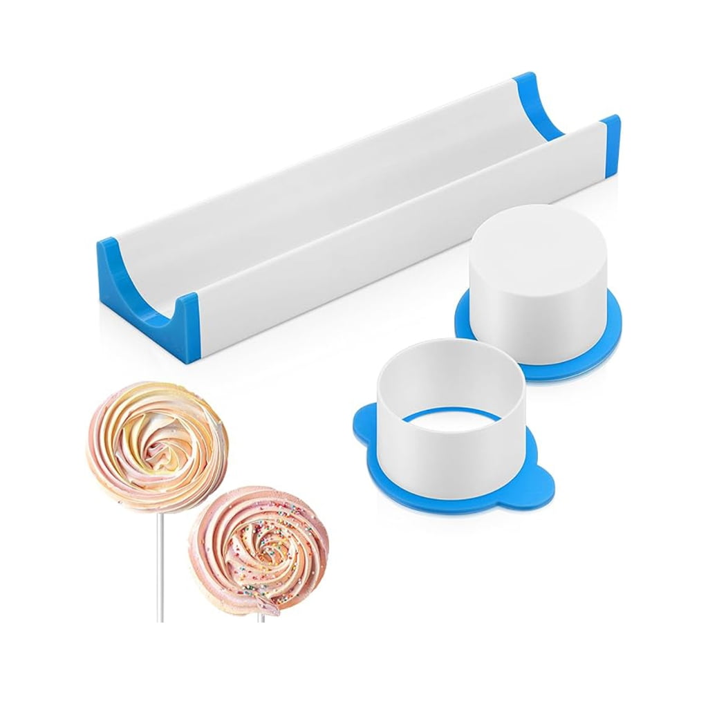lanema Round Cake Cutter Maker Mold Set with Tray Features Food Safe ...