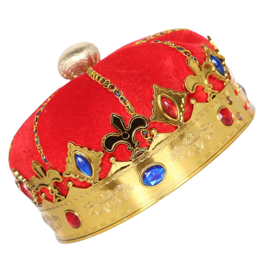 lanema Royal King Crowns Party Hat Kid King Queen Crowns Hat Party ...