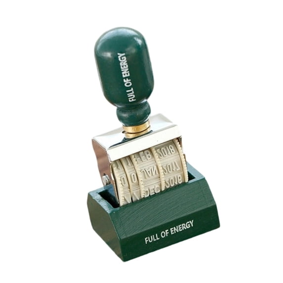 lanema Rubber Stamper Line Dater With Wood Handle Office Stamper For ...