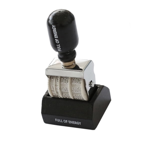 lanema Rubber Stamper Line Dater With Wood Handle Office Stamper For ...