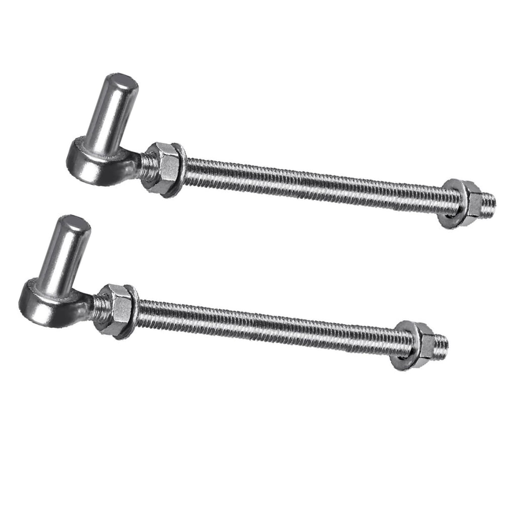 lanema Rustproof J Bolt Gate Hinges Bolt Post Hinges Pair for Concrete ...