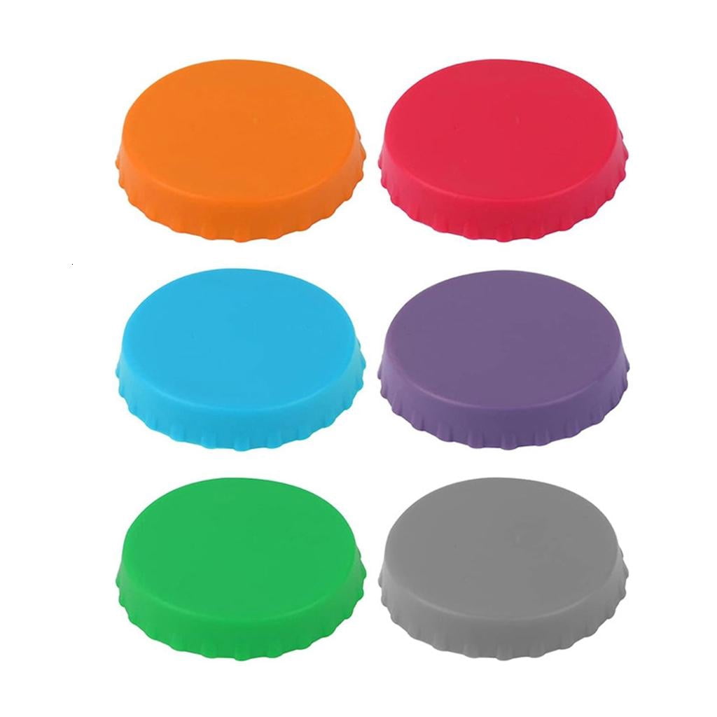 lanema Set of 6 Food Grade Silicone Can Covers Colorful and Flexible ...