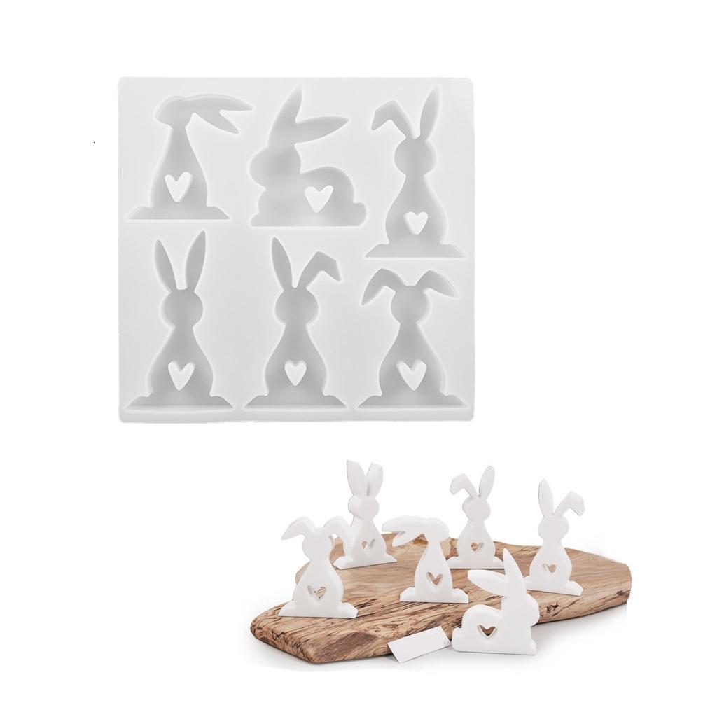 lanema Silicone Making Moulds Easter Rabbits Mold Hand-Making Supplies ...