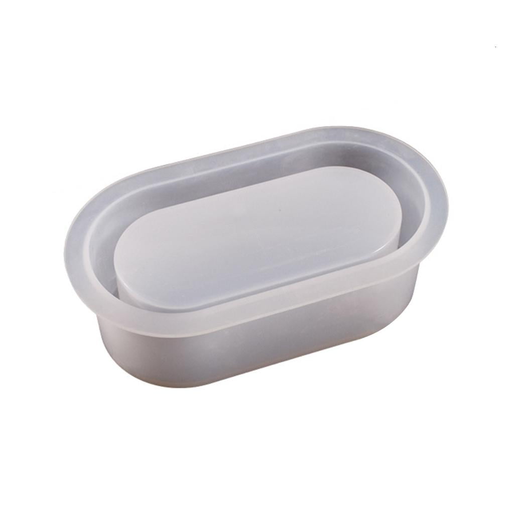 lanema Silicone Mold for Concrete Flower Pots Oval Shape Planter Mold ...