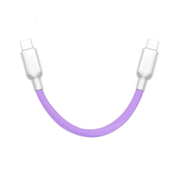 lanema Silicone Short Data Cord Double Male End USB C Cable for Fast ...