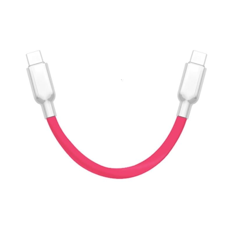 lanema Silicone Short Data Cord Double Male End USB C Cable for Fast ...