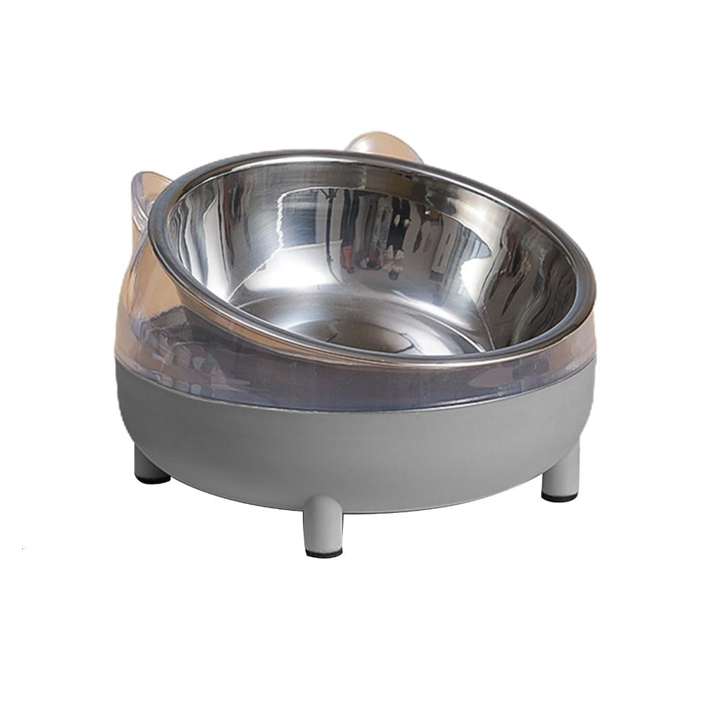 lanema Slanted Bowl for Small Dogs and Cats Tilted Stainless Steel ...