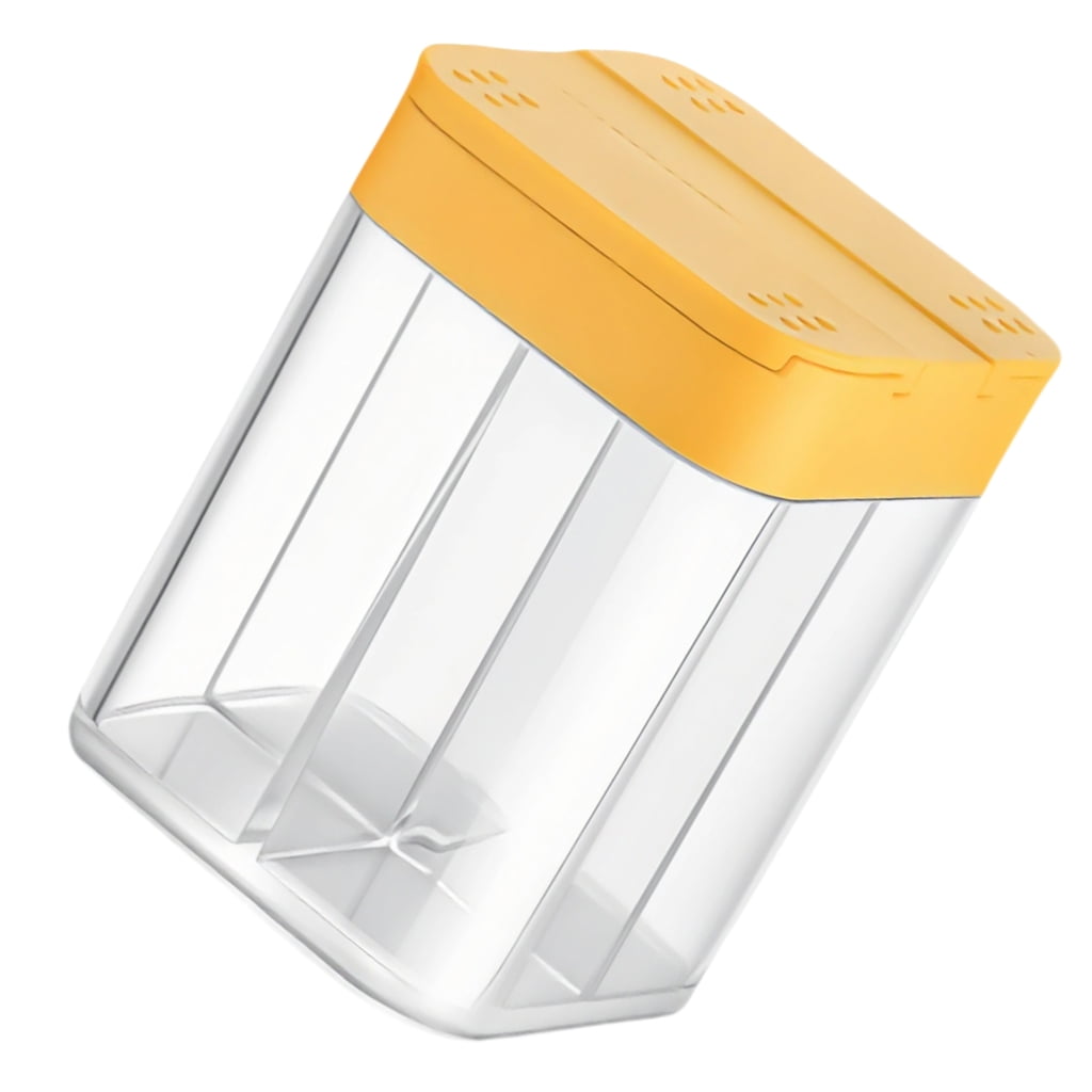 lanema Sliding Lid Spices Dispenser Transparent Multi Compartment ...