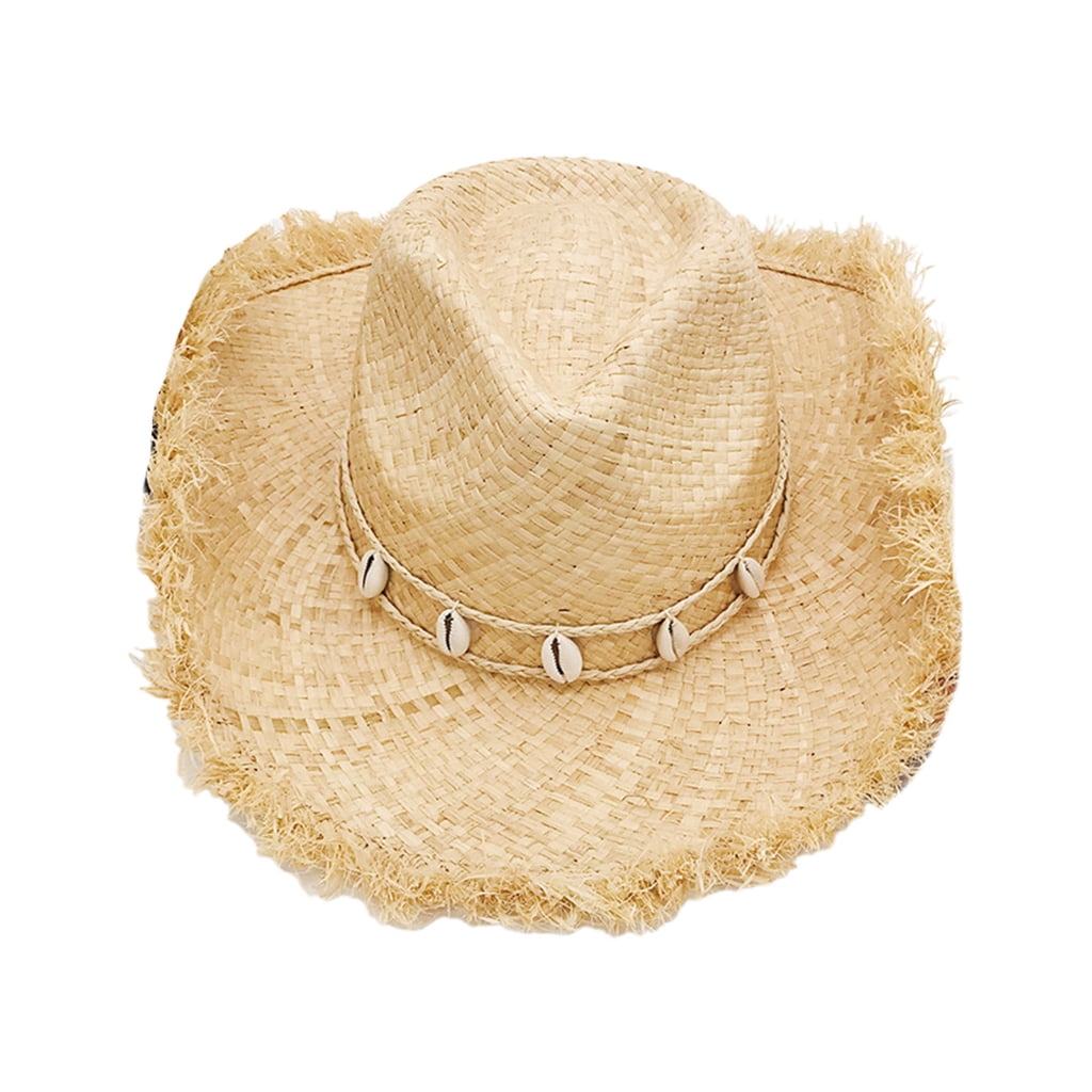 lanema Spring Summer Cowboy Straw Weaving Hat for Men Western Cowboy ...