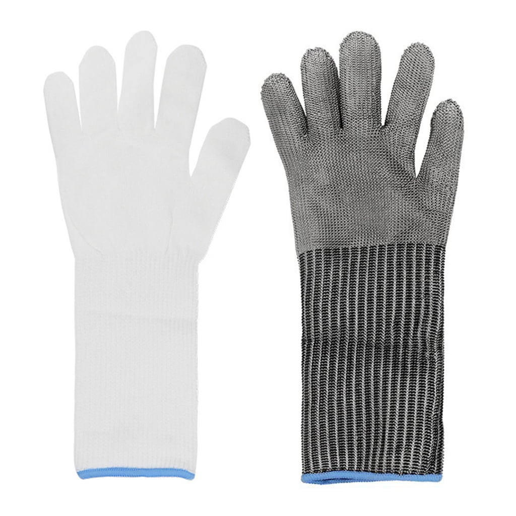 lanema Stainless Steel Mesh Metal Chainmail Gloves Butchers Glove for ...
