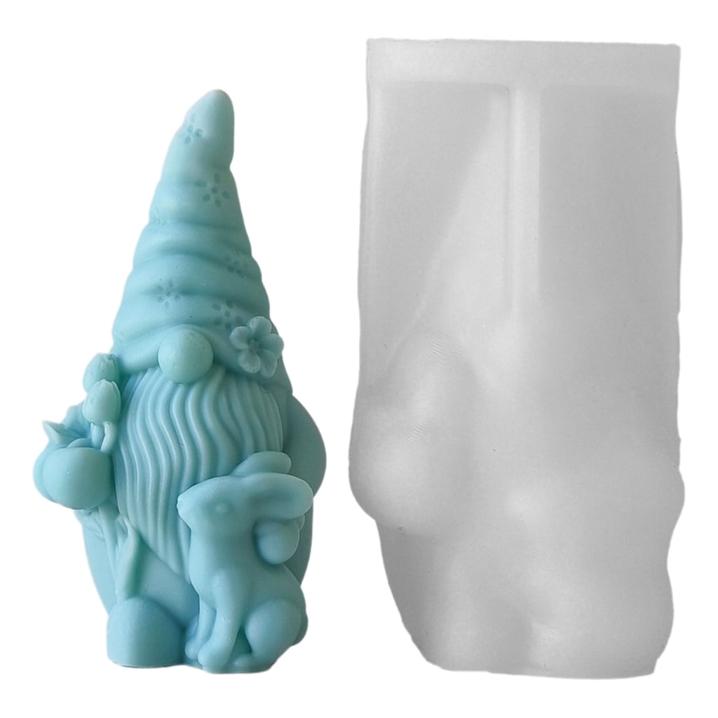 lanema Standing Dwarf Candle Mold 3D Dwarf Shape Room Decors Molds ...