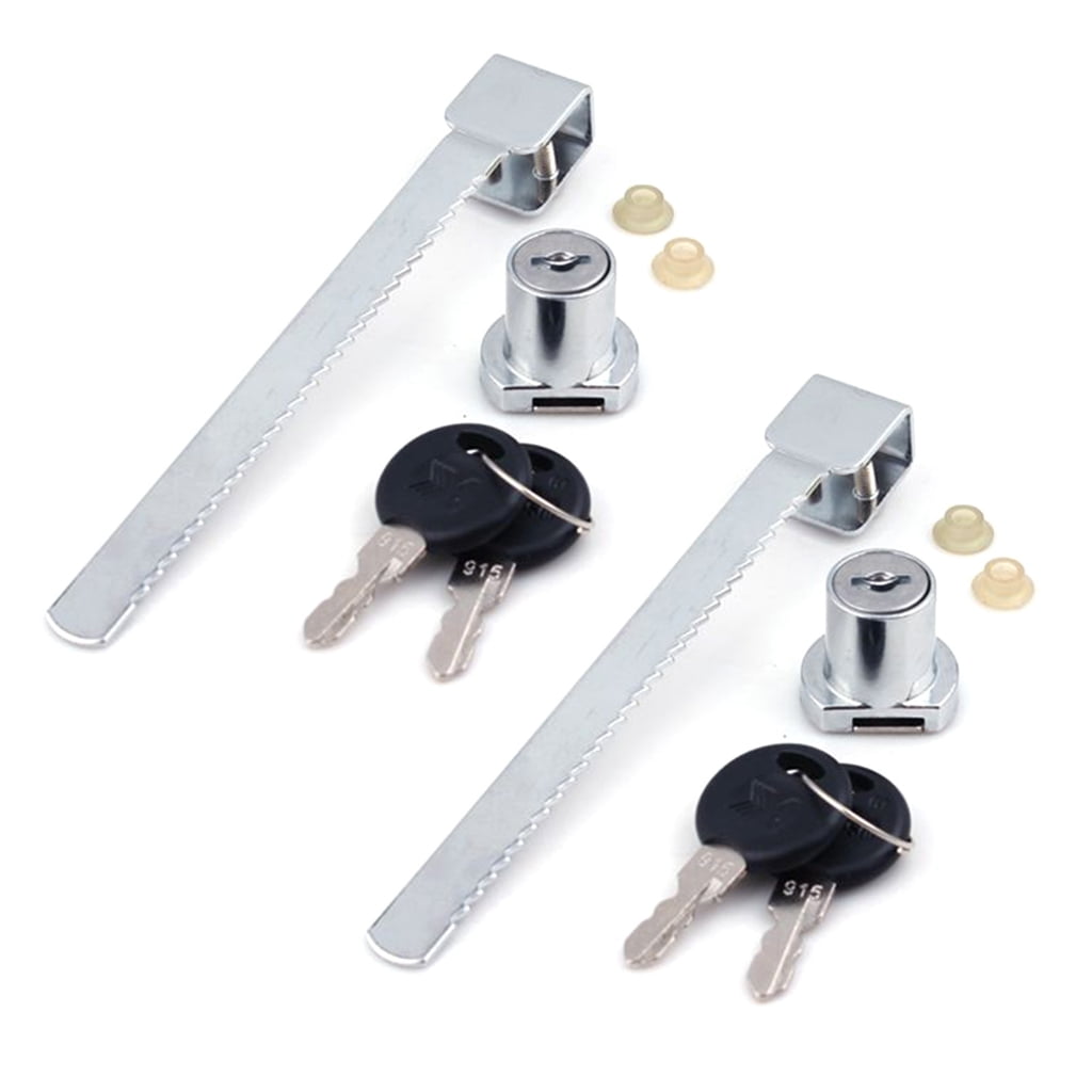lanema Steel Ratchet Lock with 4 Key Glass Showcases Lock Set for Glass ...