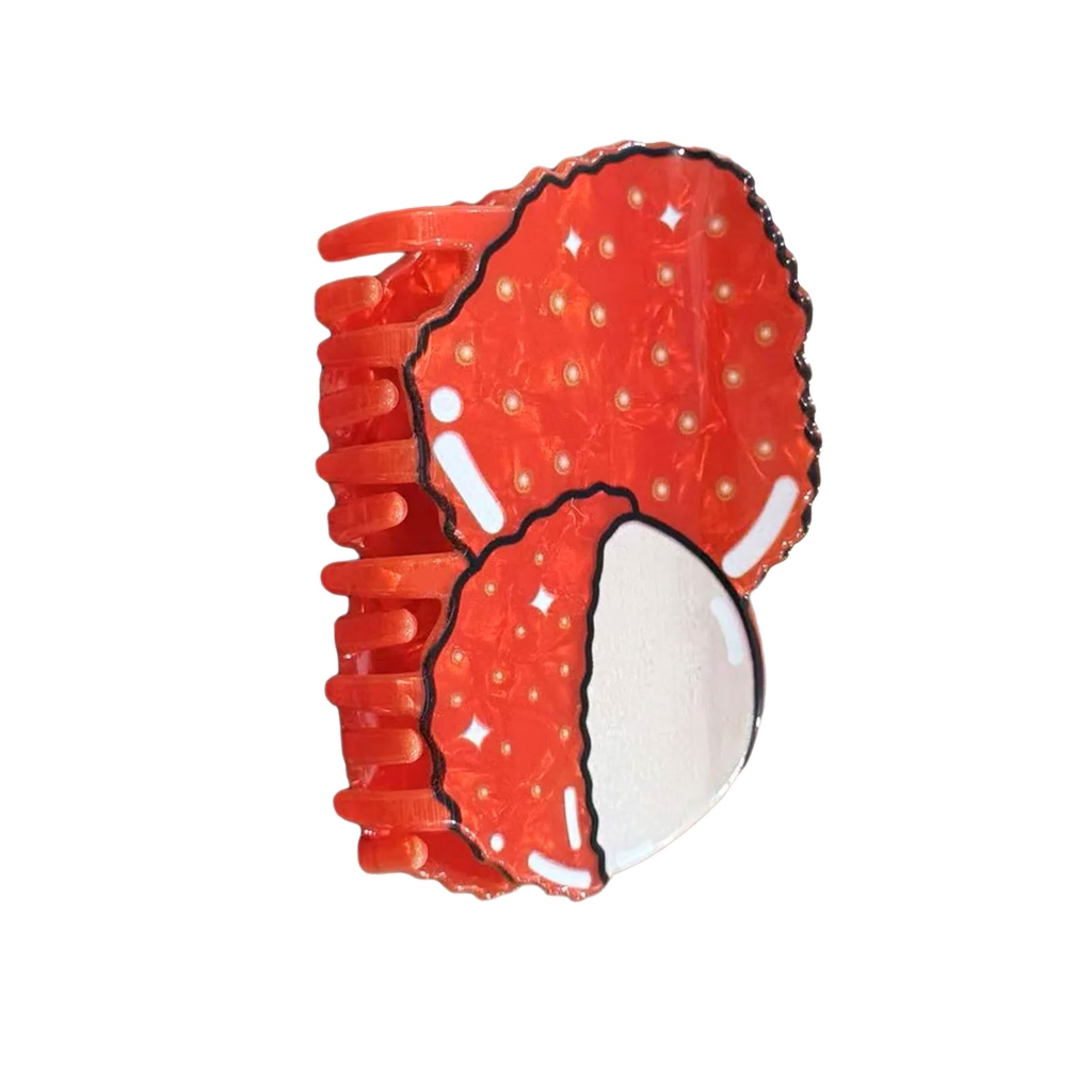 lanema Strawberry Hair Barrettes Acrylic Hair Clip For Casual Or Party ...