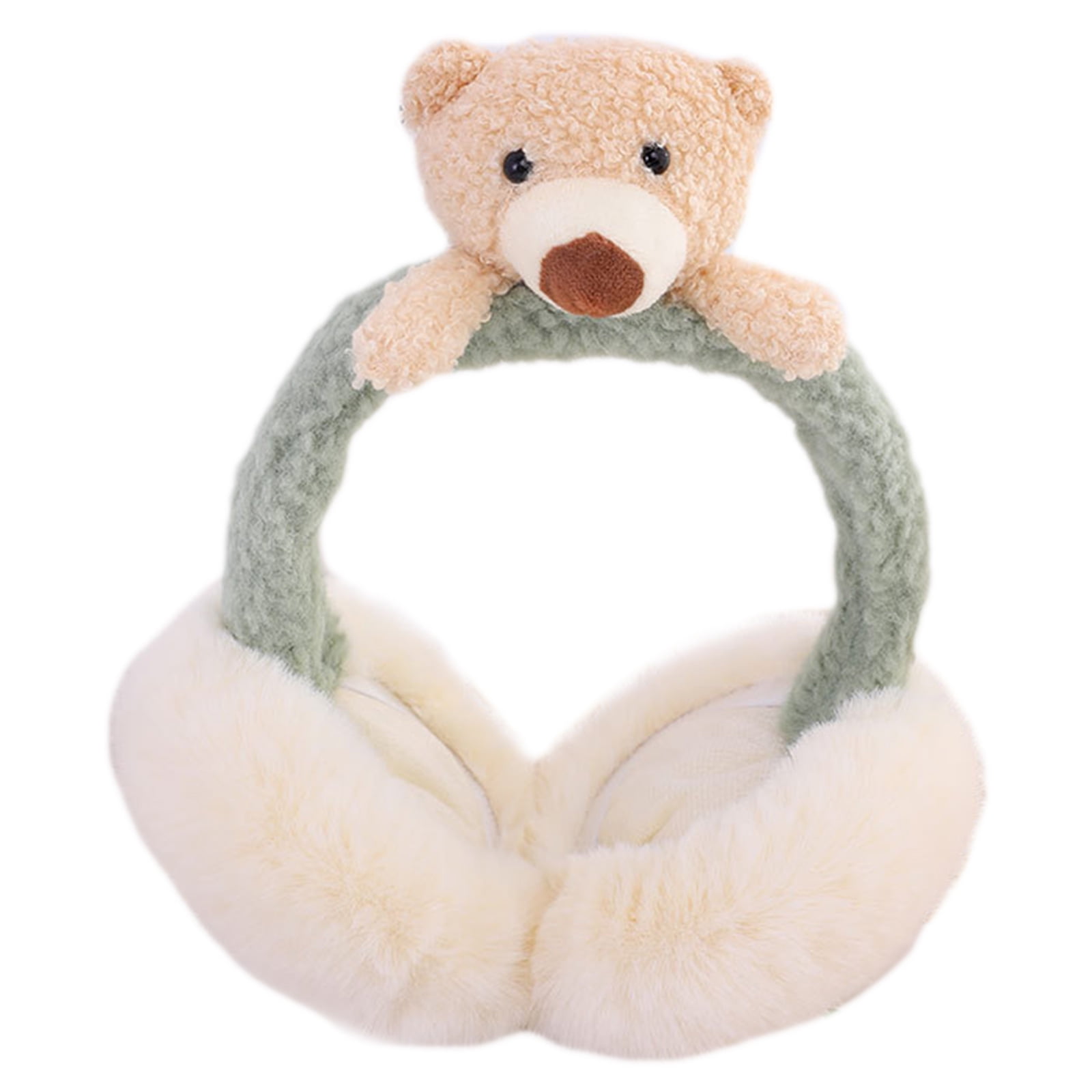lanema Stuffed Cartoon Bear Earmuff for Creative Cute Cartoon Shaped ...