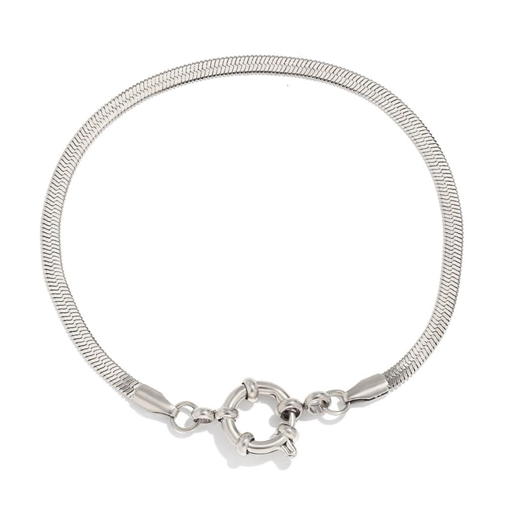 lanema Stylish Stainless Steel Chain Buckles Bracelet Featuring ...