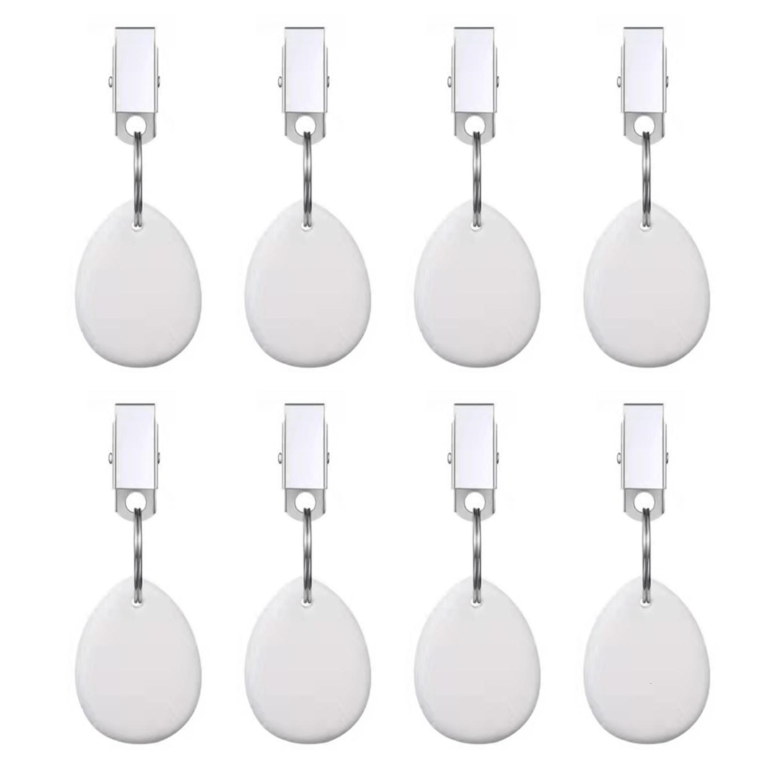 lanema Tablecloth Weights 8pcs Teartop Shape with Metal Clamp Pendant ...