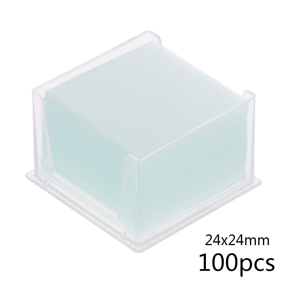 lanema Transparent Square Glass Slides Microscope Coverslips Square ...