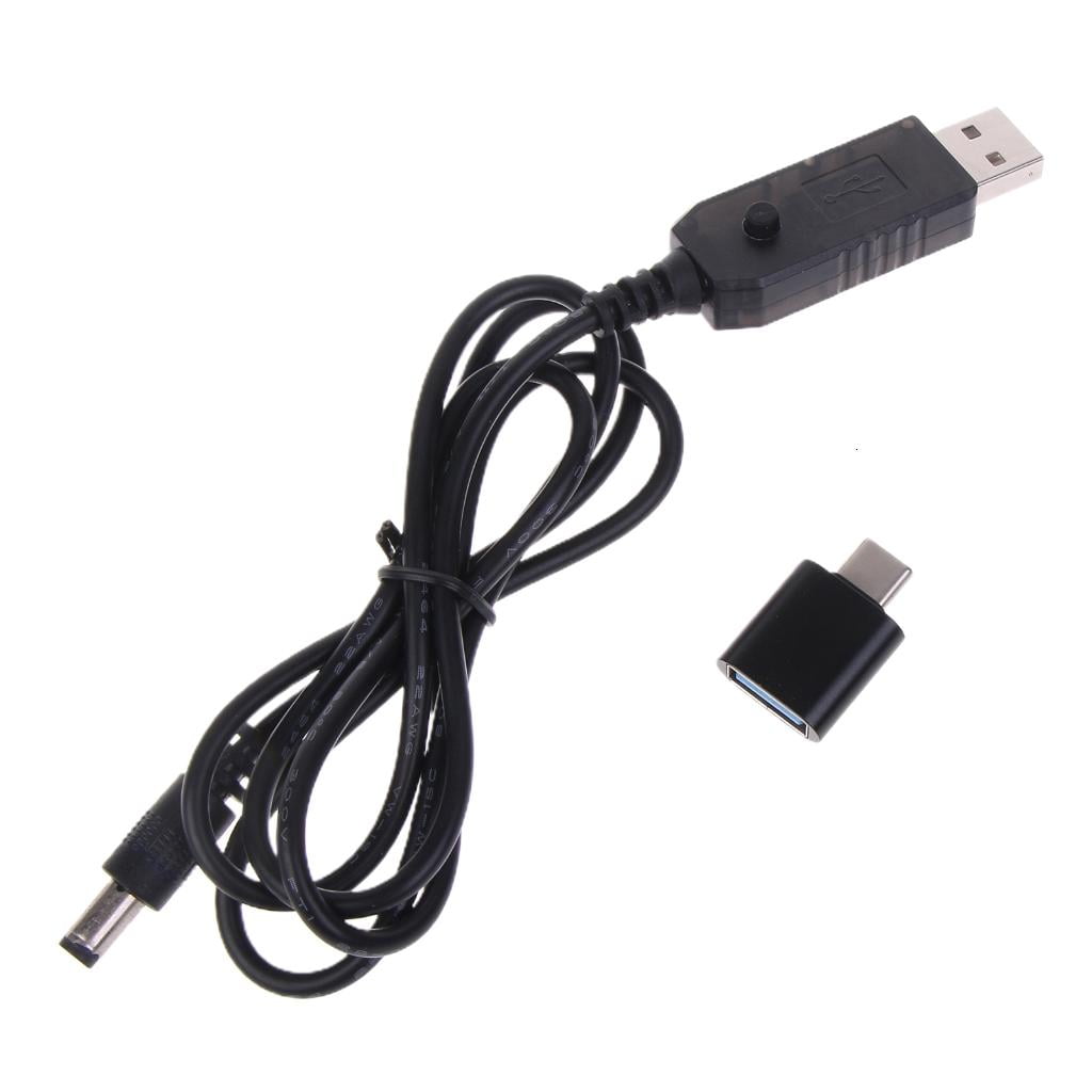 lanema USB - TypeC Converter Cable 5V to 9V 12V 5.5x2.1mm Connecter Power Converter Adapter Line ...