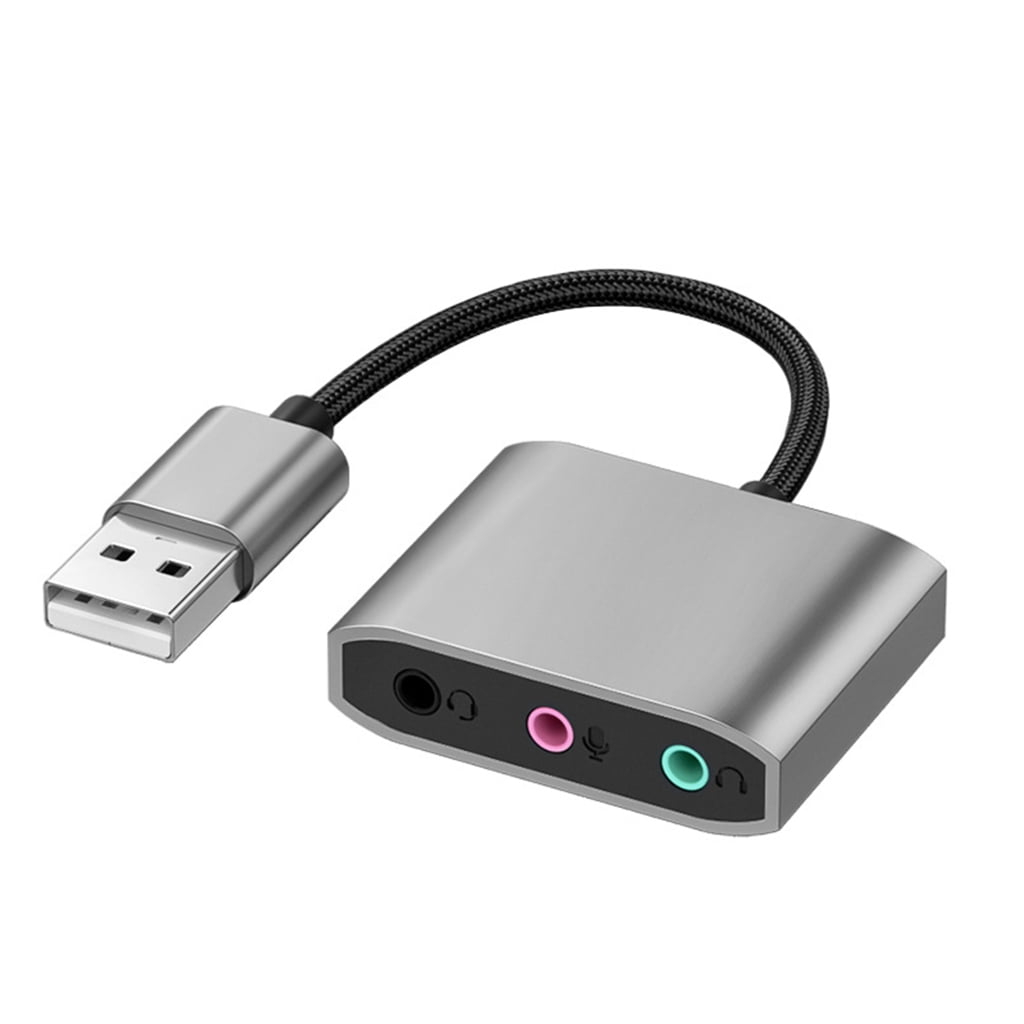 lanema USB to 3.5mm Adapter Converter, External Sound Card for Gaming ...