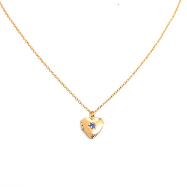 lanema Unique Heart Photo Locket Metallic Birthstone Heart Locket ...