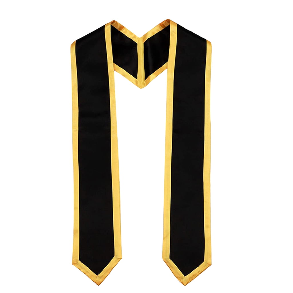 lanema Unisex Plain Graduation Stole Sash Match the Graduation Gown for ...