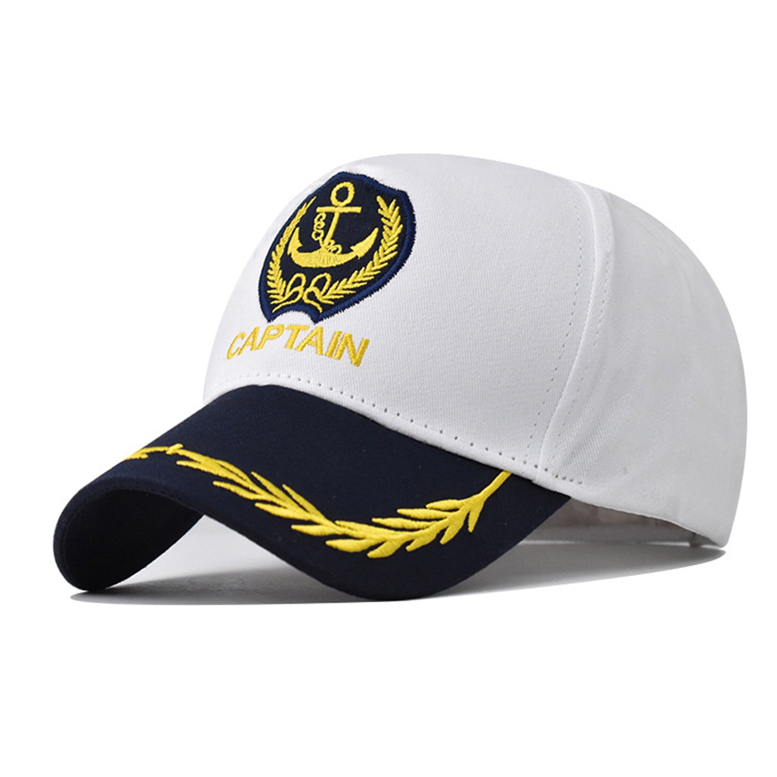lanema Unisex Yacht Boating Ship Sailor Captain Hat Costume Hat Navy ...